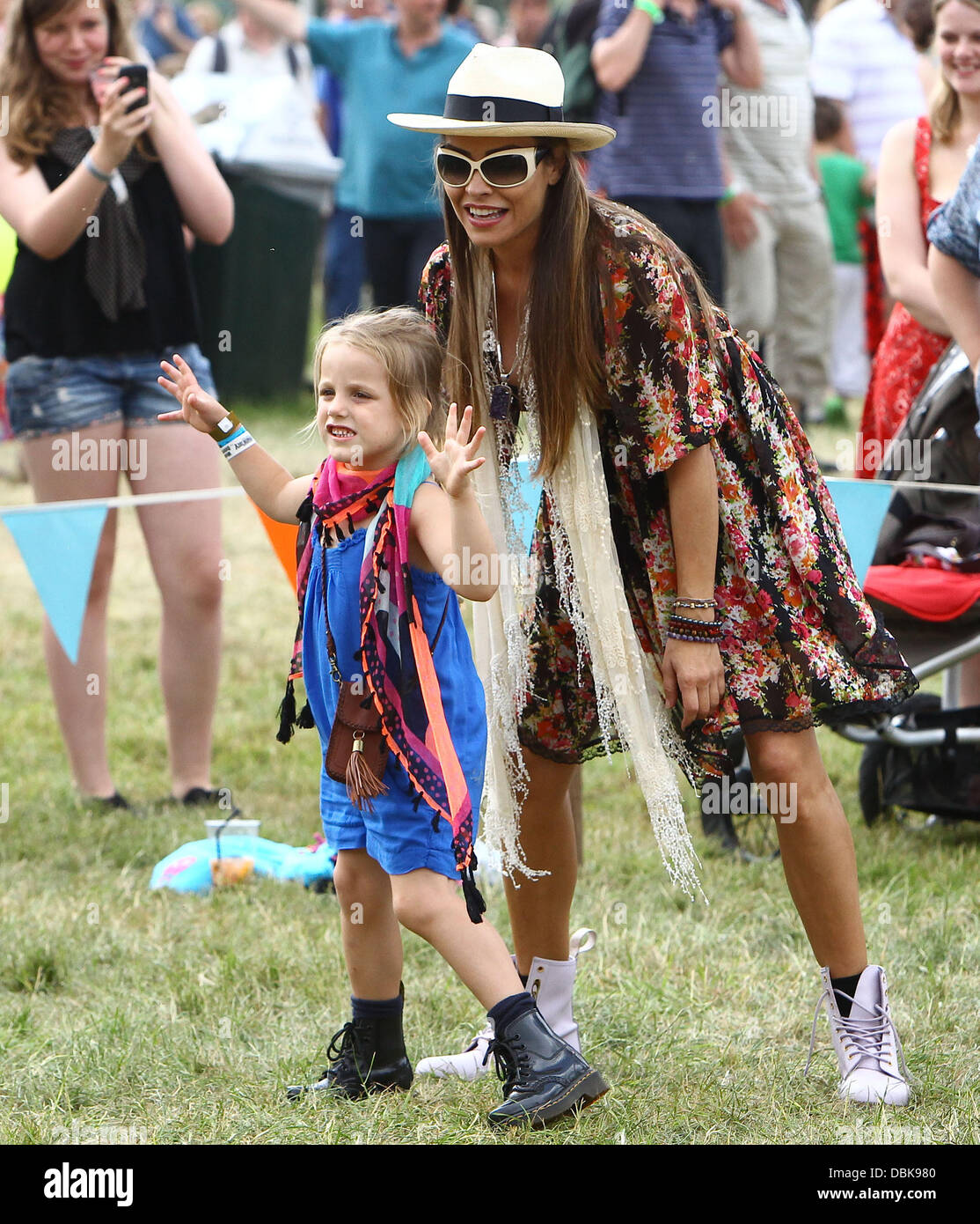 Elen Rivas and her daughter Isla The Cornbury Music Festival 2011 ...