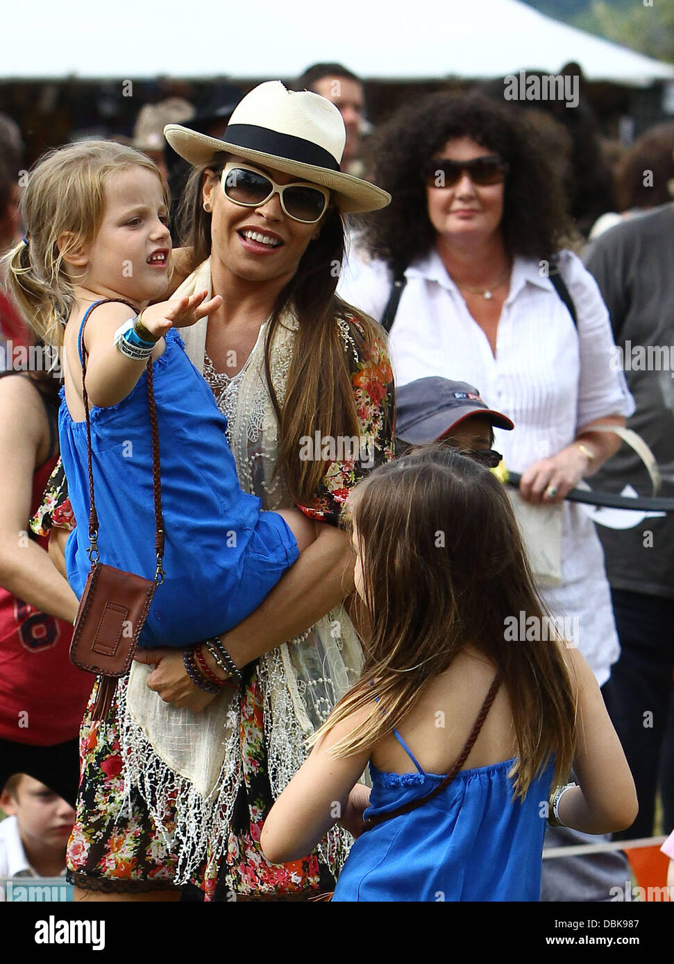 Elen Rivas and her daughter Isla The Cornbury Music Festival 2011 ...