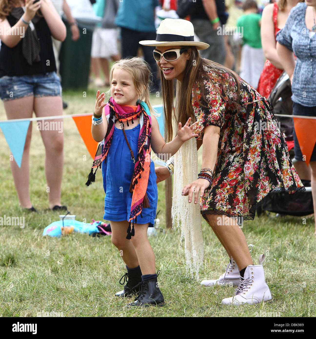 Elen Rivas and her daughter Isla The Cornbury Music Festival 2011 ...