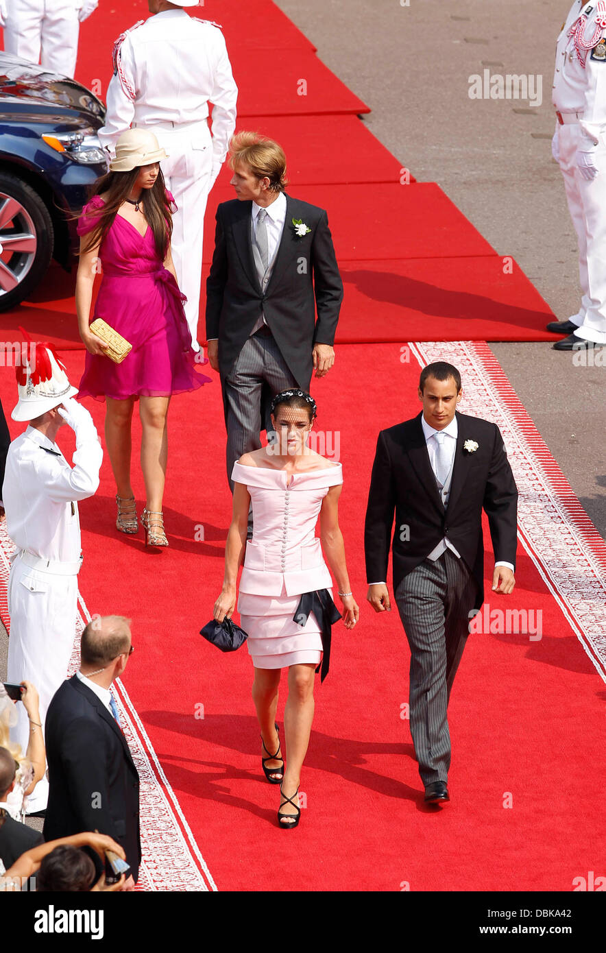 Prince Andrea Casiraghi and Tatiana Santo Domingo Religious ceremony of ...