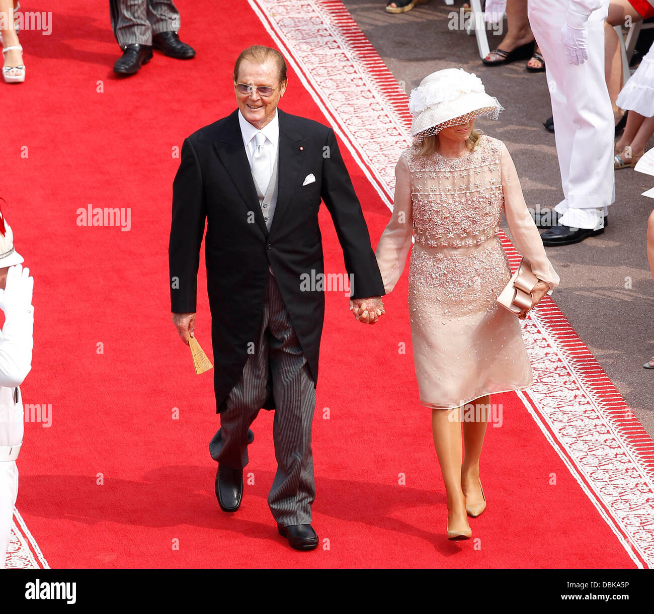 Roger Moore and Kristina Tholstrup Religious ceremony of the Royal ...
