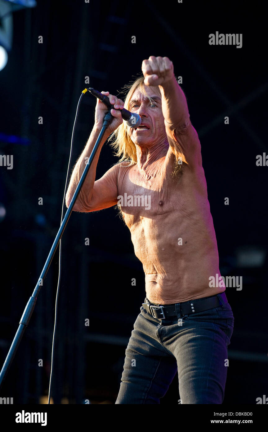Iggy Pop Hop Farm Festival 2011 - Day 2 Kent, England - 02.07.11 Stock ...
