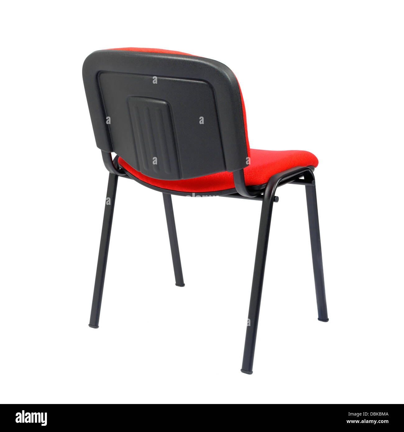 Red chair cut out isolated on white background Stock Photo - Alamy