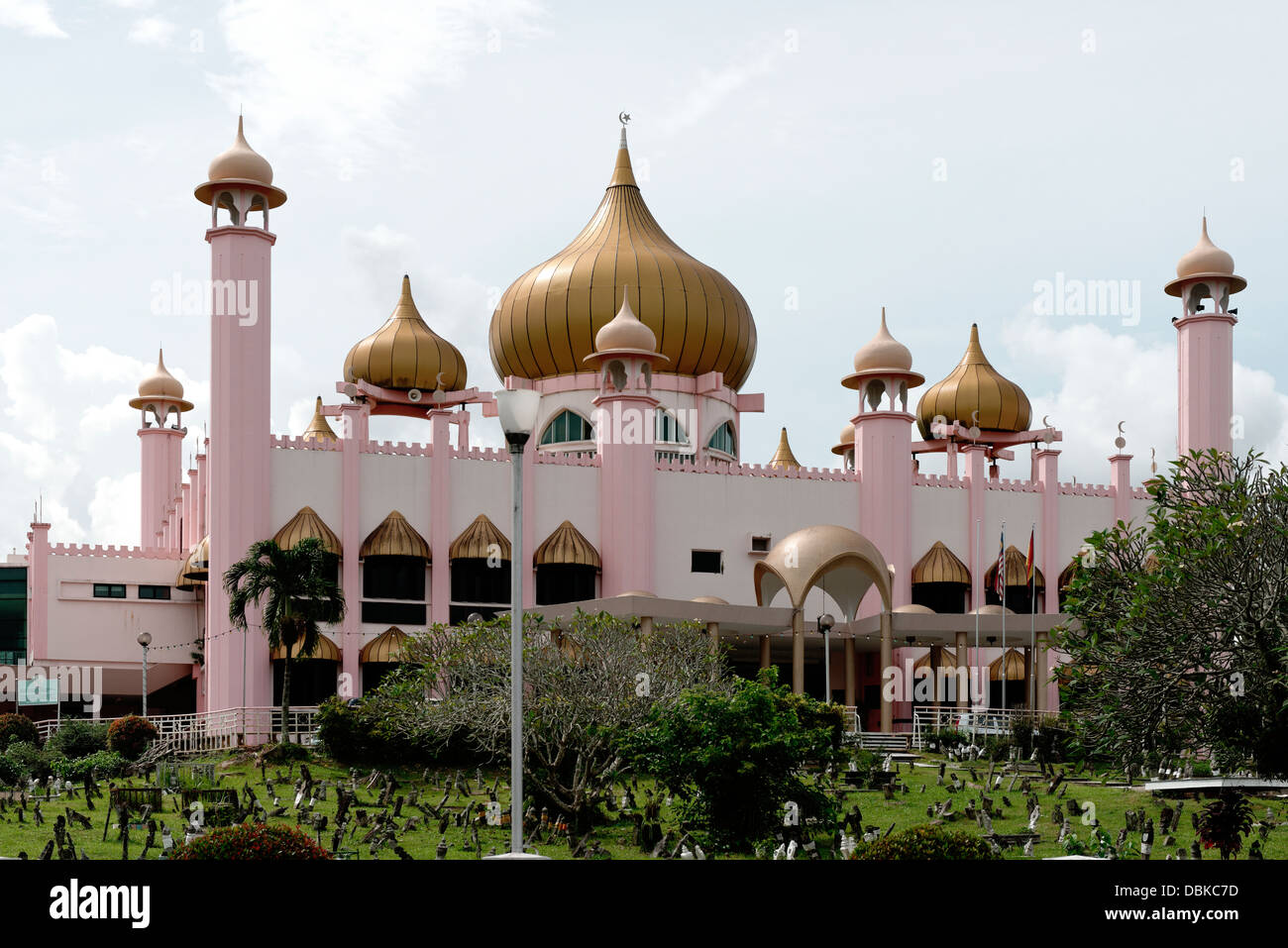 Masjid Bahagian, the Kuching Divisional Mosque, Sarawak, Malaysia Stock ...
