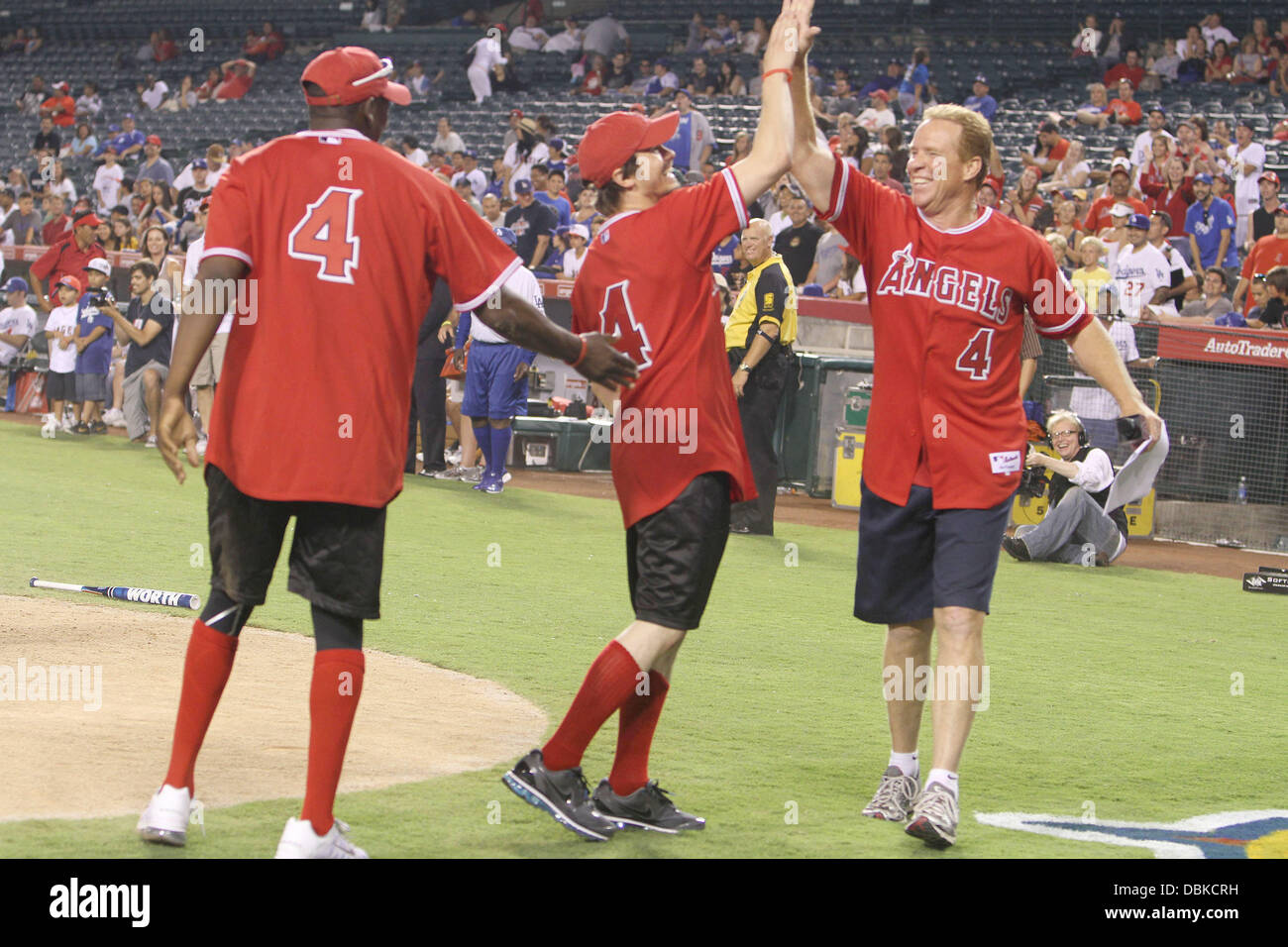 Al Joyner, Jason Ritter Steve Garvey's Celebrity Softball Game for ALS ...