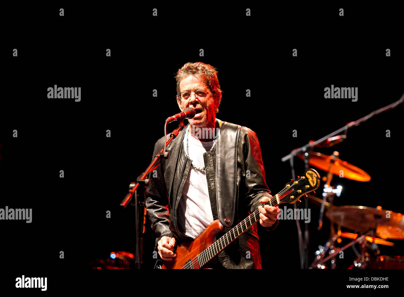 Lou Reed performing live at the Hammersmith Apollo London, England - 04 ...