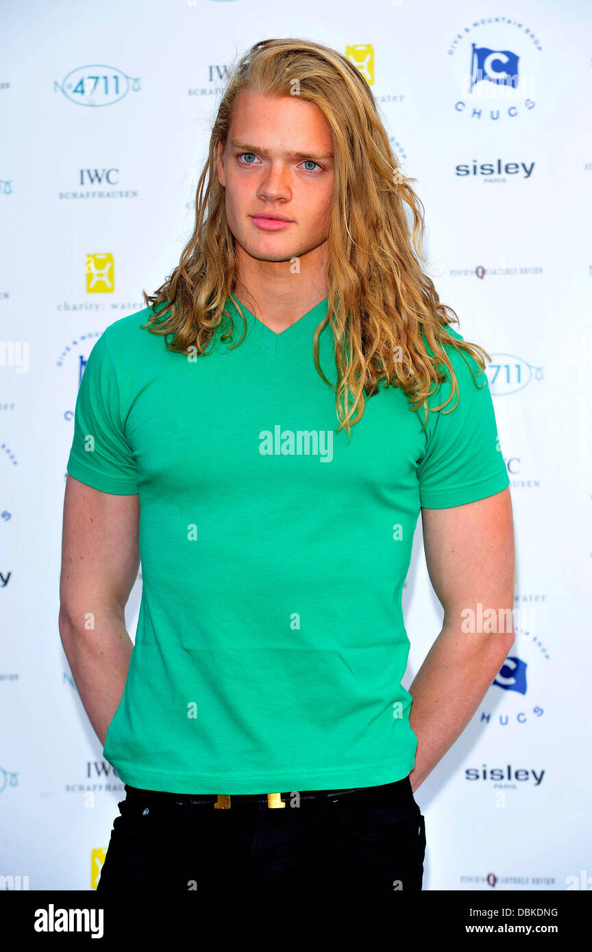 Fredrik Ferrier (Made in Chelsea) Chucs Dive & Mountain Shop Swim Party in aid of charity: Water ...