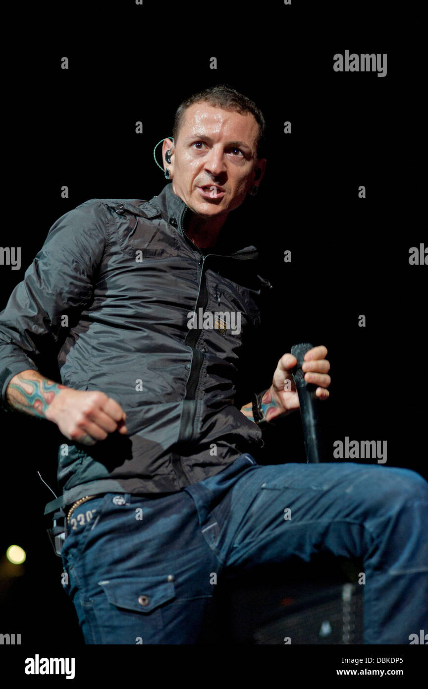 Chester Bennington Linkin Park play the iTunes festival at The Camden ...