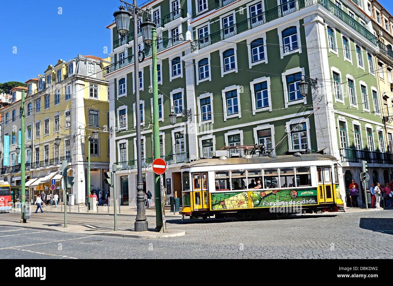 street scene Lisbon Portugal Stock Photo - Alamy