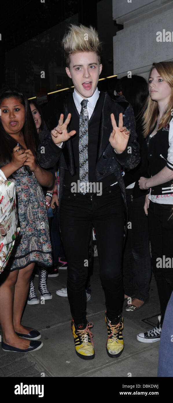 Jedward meet and greet fans outside The May Fair Hotel London, England ...