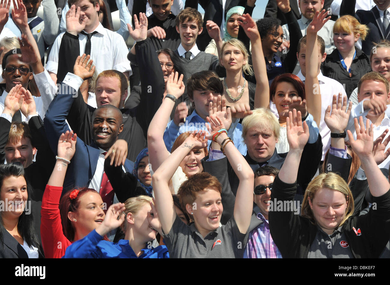Mayor of London Boris Johnson and Tim Campbell Mayor of London is ...