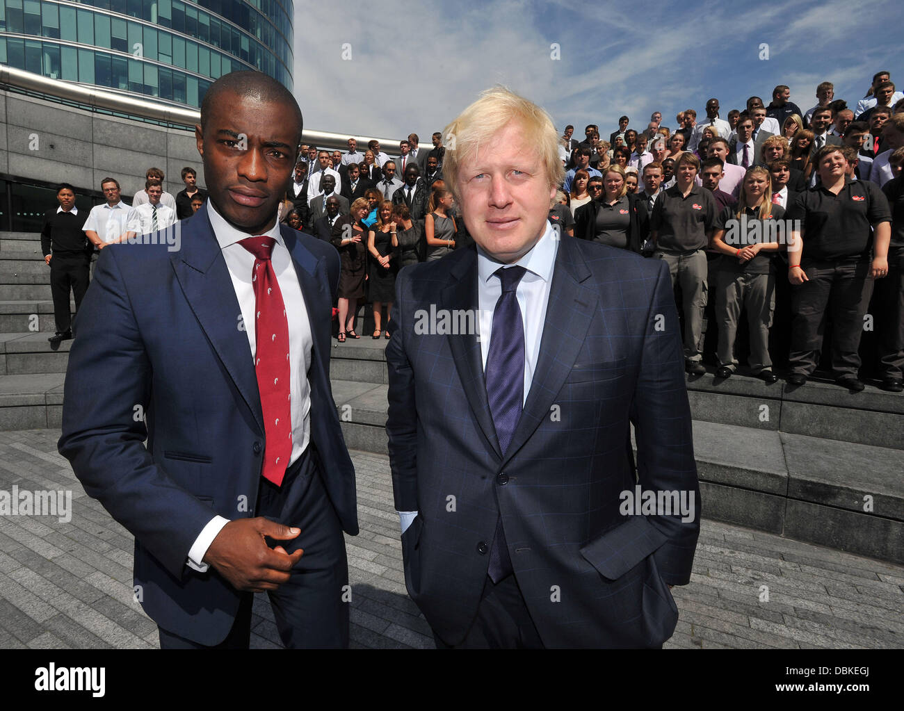 Mayor of London Boris Johnson and Tim Campbell Mayor of London is ...