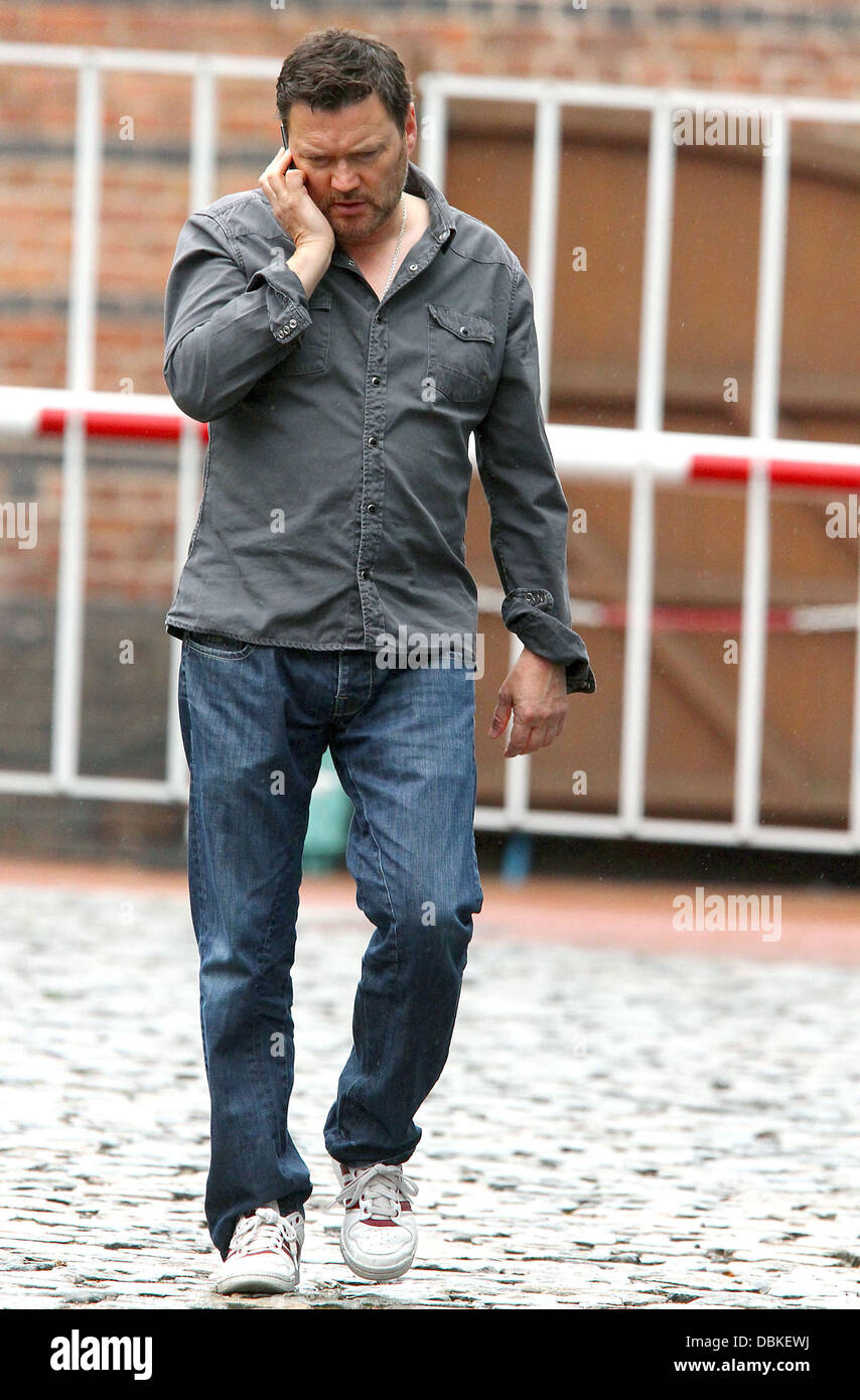 Ian Puleston-Davies, arriving at Granada Studios to film an episode of ...
