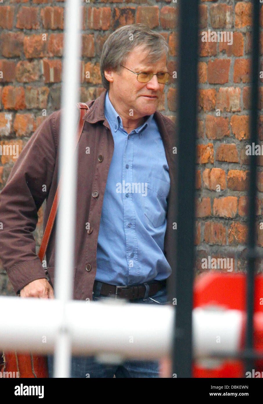David Neilson, arriving at Granada Studios to film an episode of ...