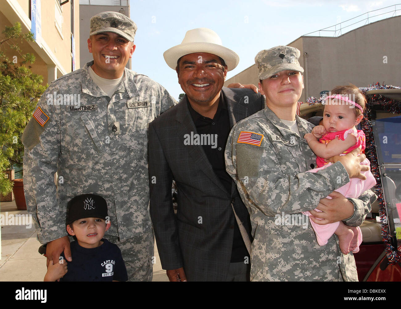 George Lopez and US Army Soldiers, The Lopez Foundation celebrates 4th ...