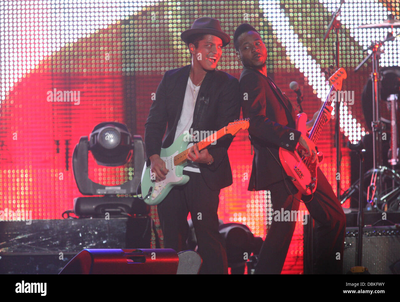 Bruno Mars performing at The Heineken Hall Amsterdam, Holland - 05.07. ...