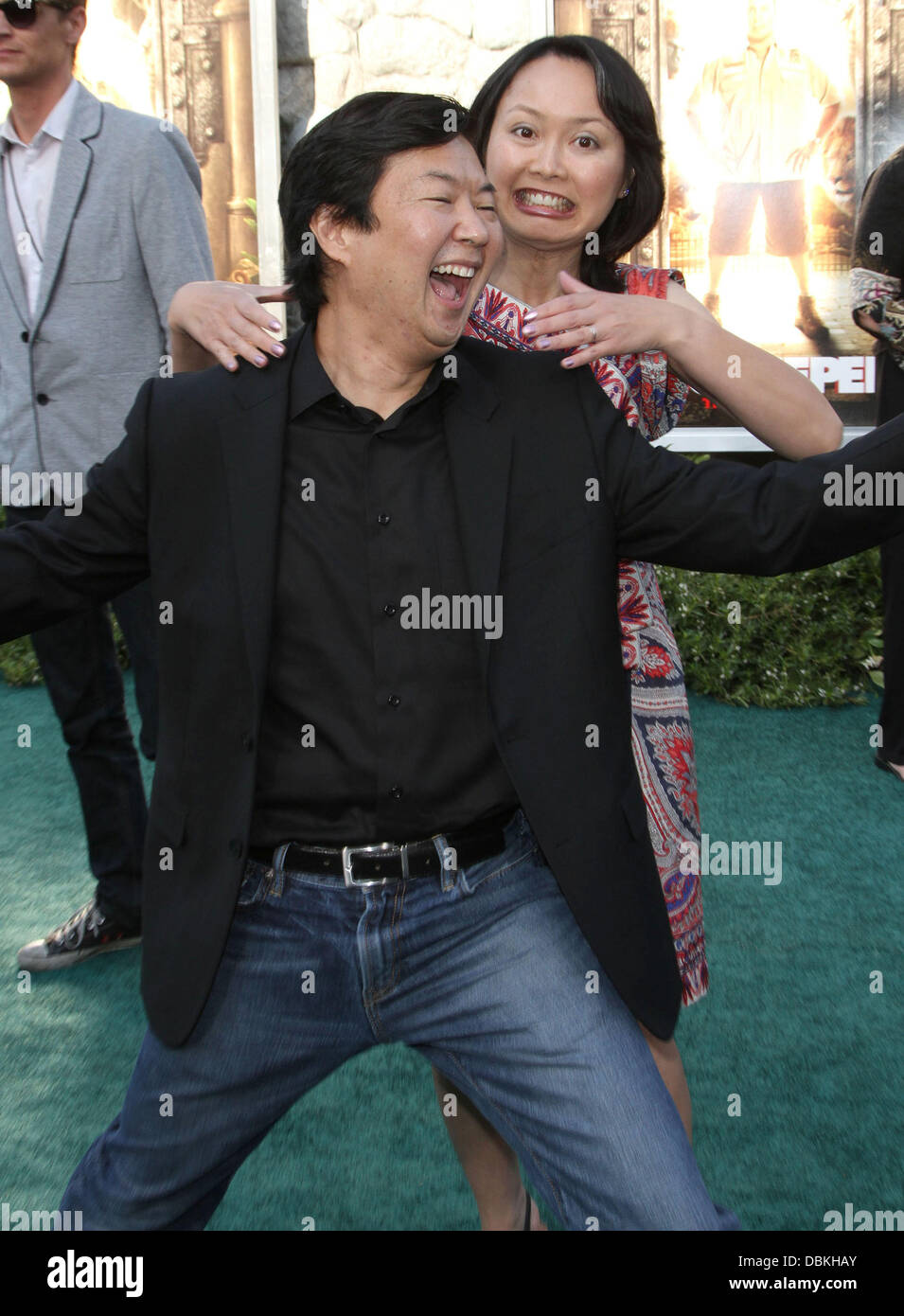 Ken Jeong and wife Tran Ho The Los Angeles Premiere of 'Zookeeper ...