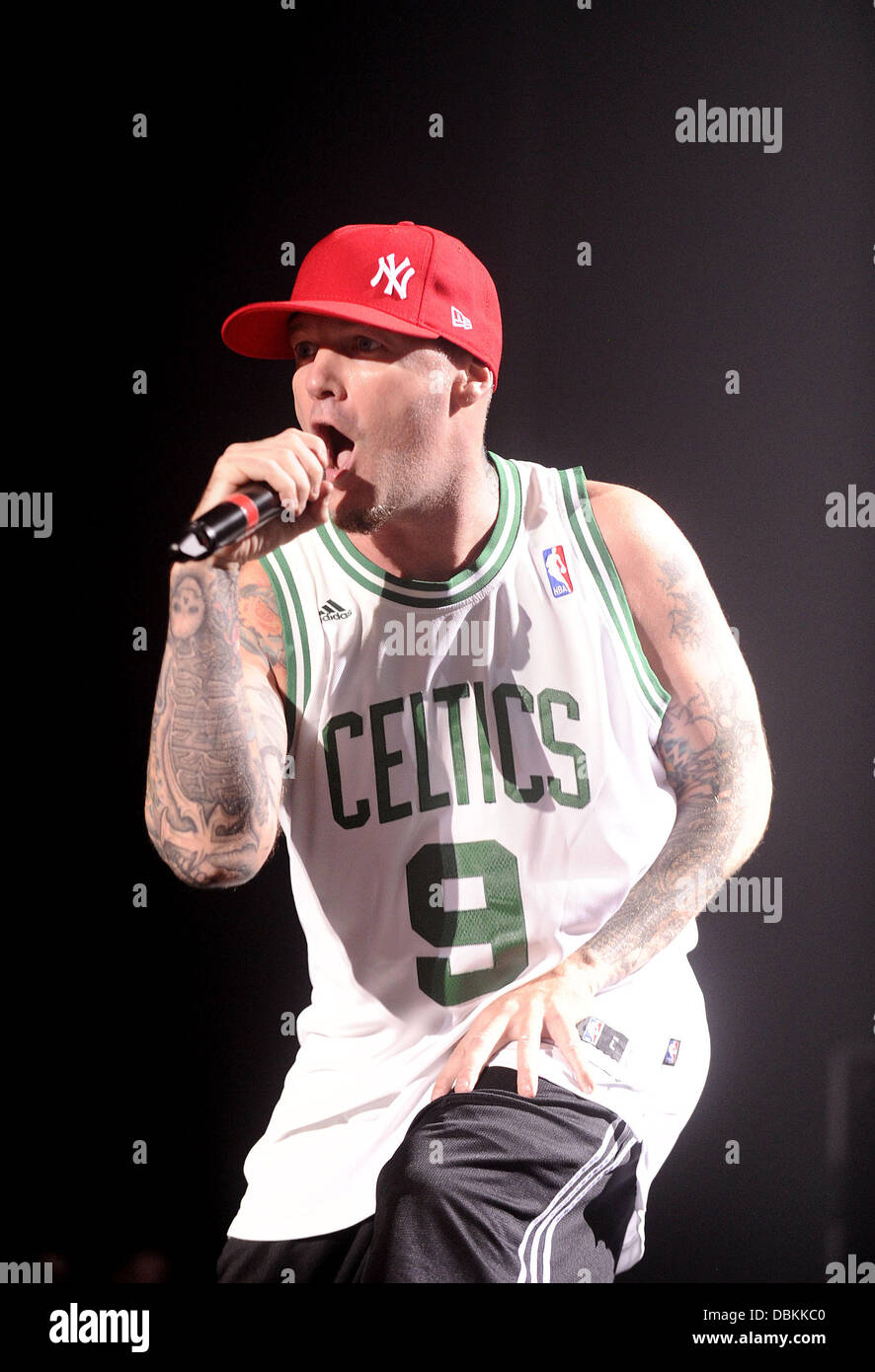 Fred Durst of American rockband Limp Bizkit performing at the Heineken ...
