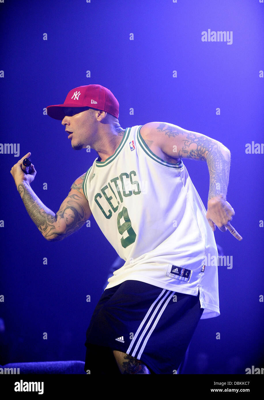 Fred Durst of American rockband Limp Bizkit performing at the Heineken ...