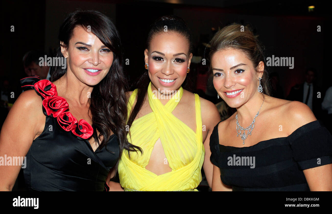 Rebecca Ferguson, Elen Rivas and Lizzi Cundy The Grand Prix Ball 2011 ...