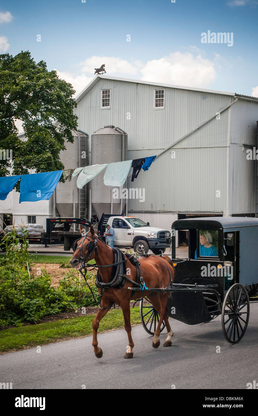 Bucolic Lancaster, PA farm scene Stock Photo - Alamy