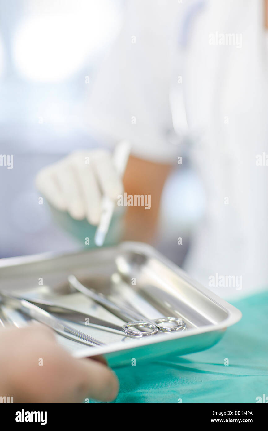 Cosmetic Surgery, Operation instruments, close-up Stock Photo - Alamy