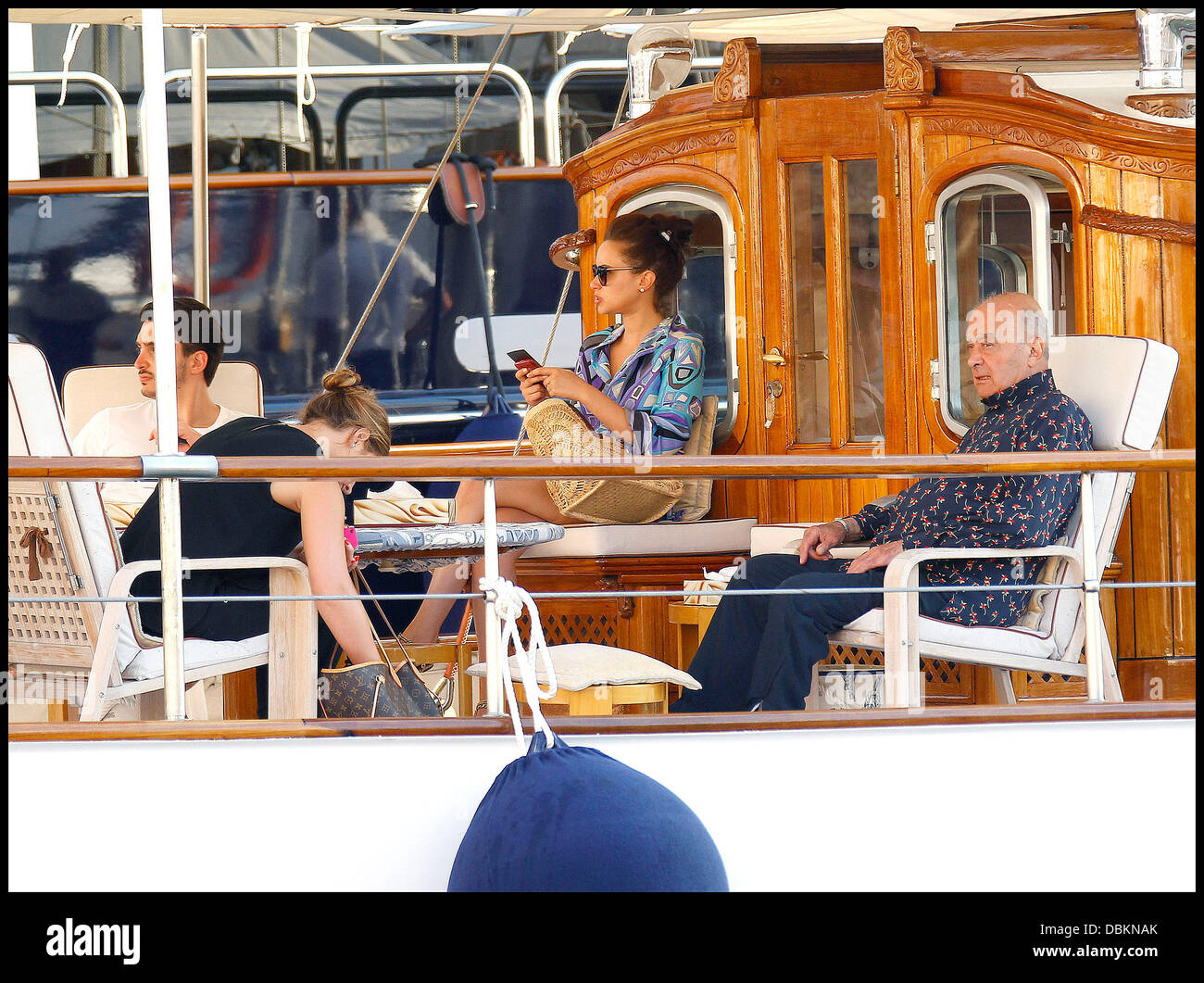 Mohamed Al Fayed relaxing on his yacht with friends in St. Tropez ...