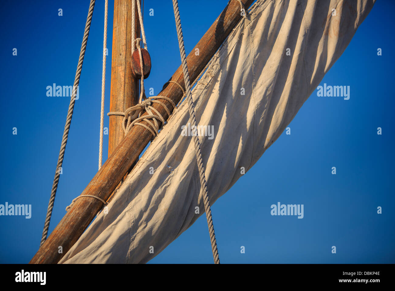 Croatia, foremast and rigging of sailboat, close-up Stock Photo - Alamy