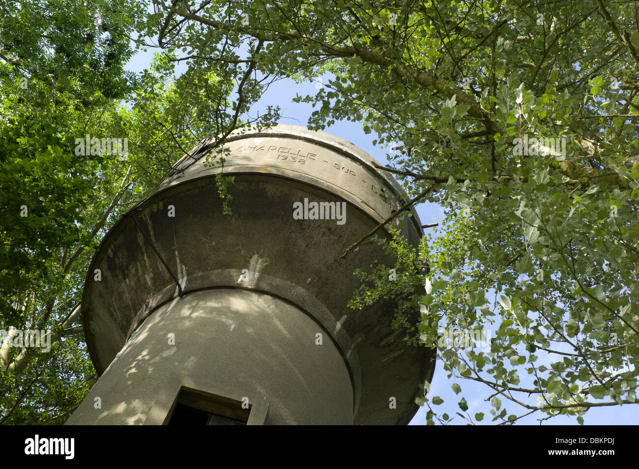 Water tower and trees, normandy Stock Photo - Alamy