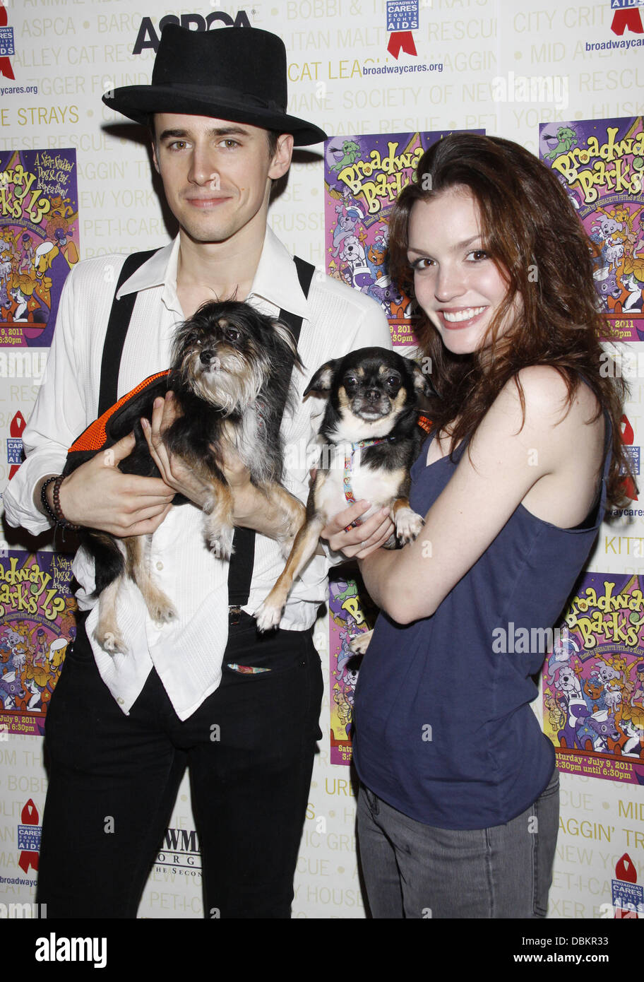 Reeve Carney and Jennifer Damiano Broadway Barks: The 13th Annual Dog ...
