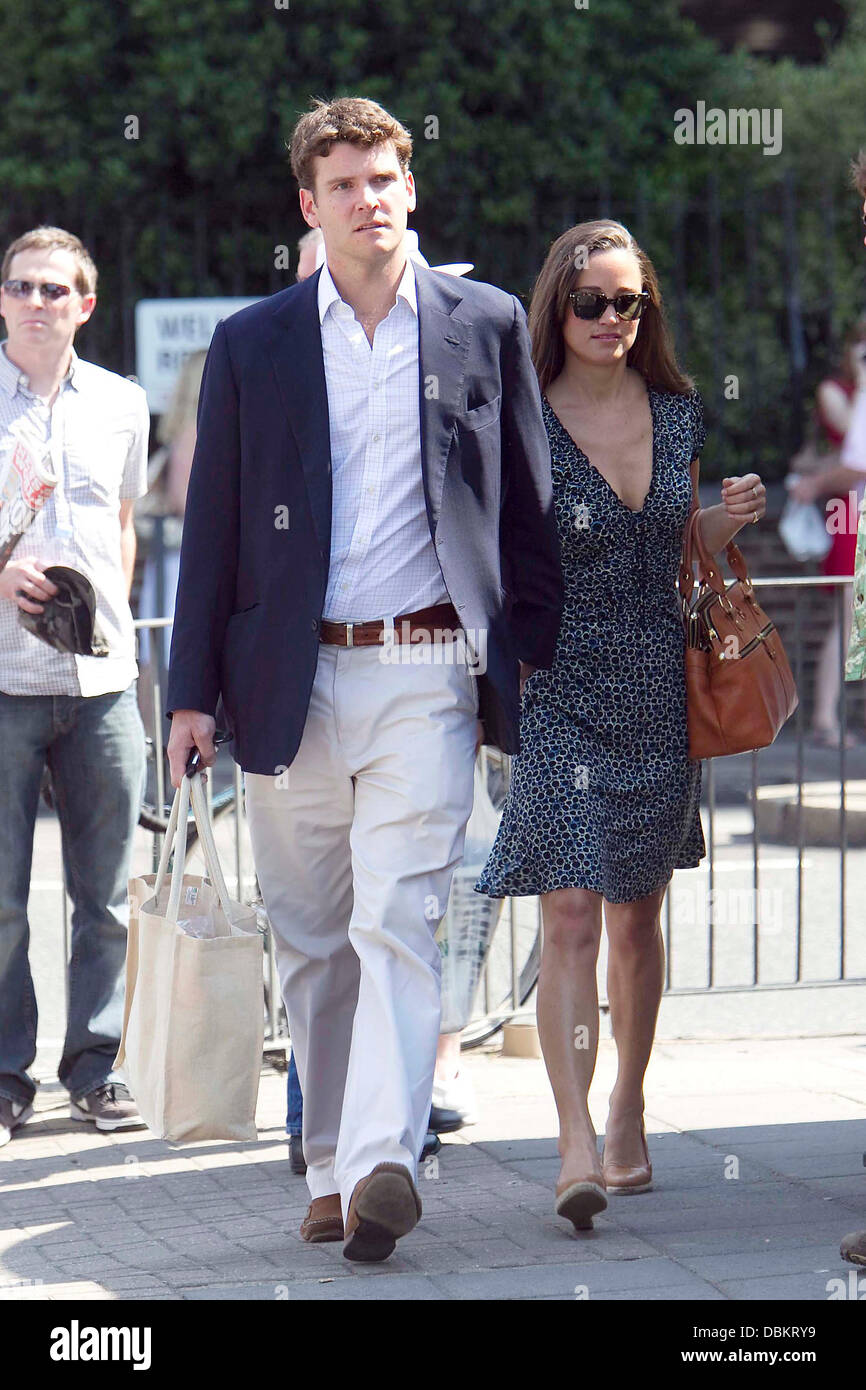 Pippa Middleton and Alex Loudon on their way to Lord's Cricket Ground ...