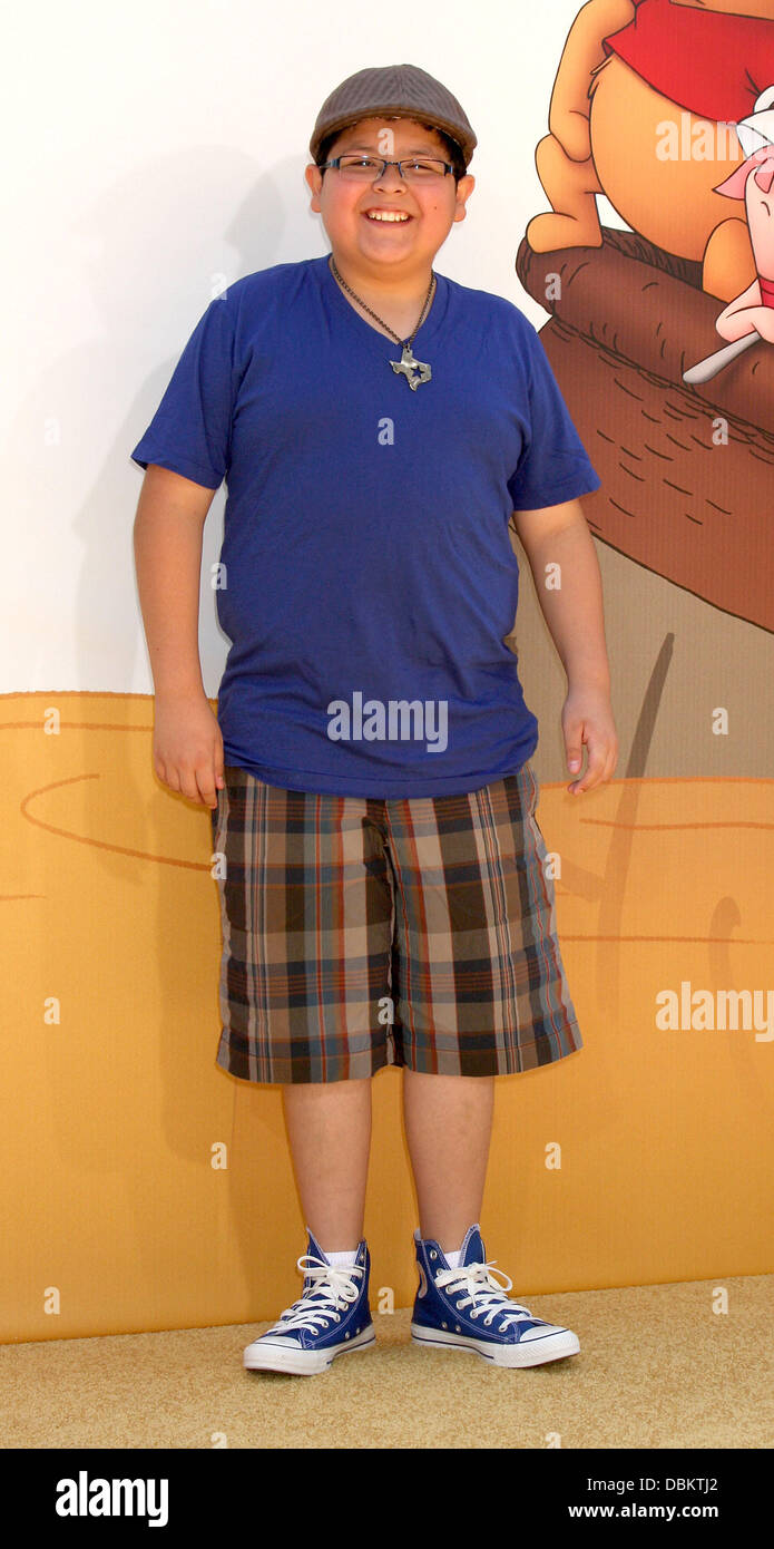 Rico Rodriguez arriving at the "Winnie, the Pooh" Premiere at Walt ...