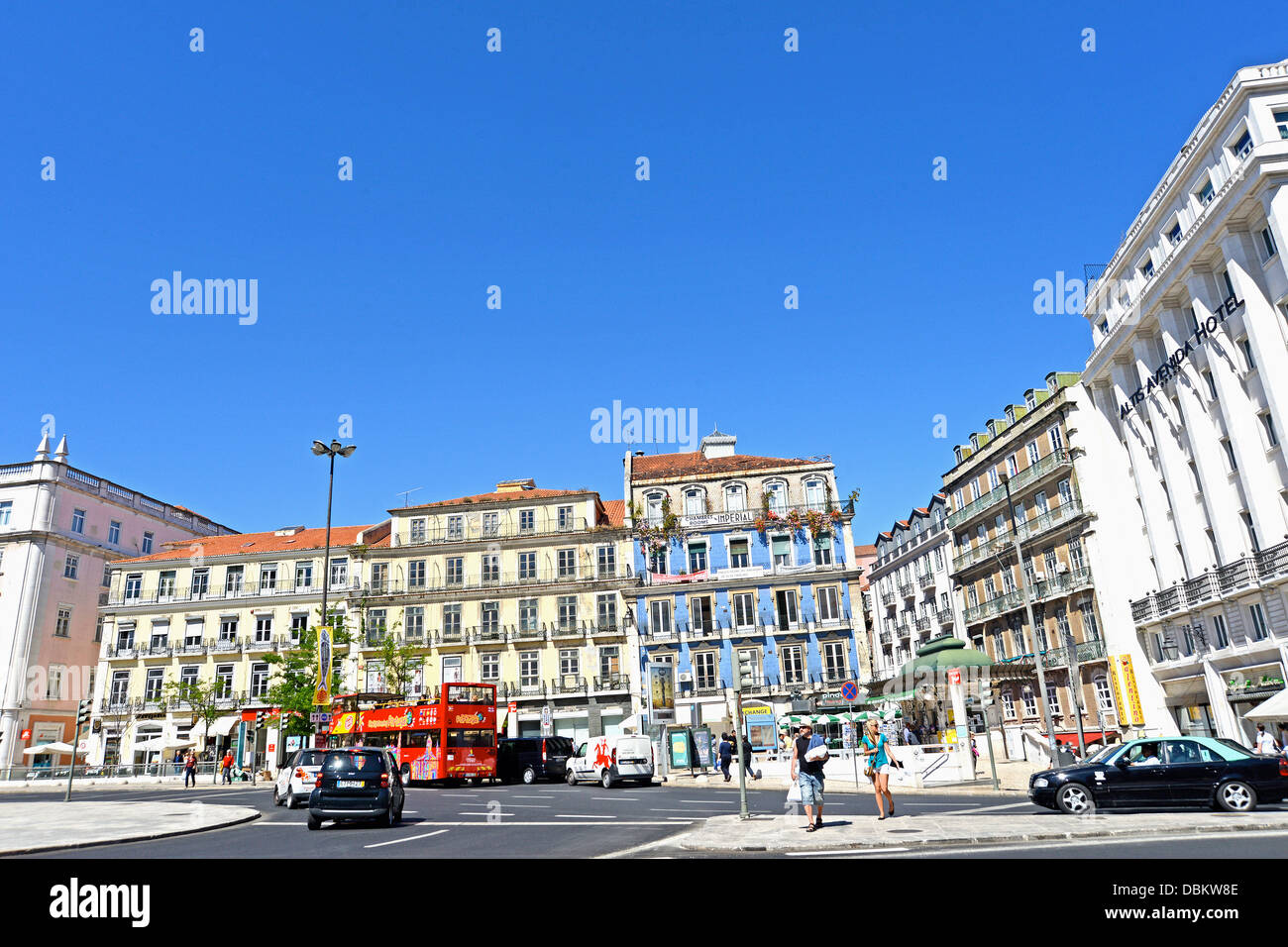 praça dos Restauradores Lisbon Portugal Stock Photo - Alamy