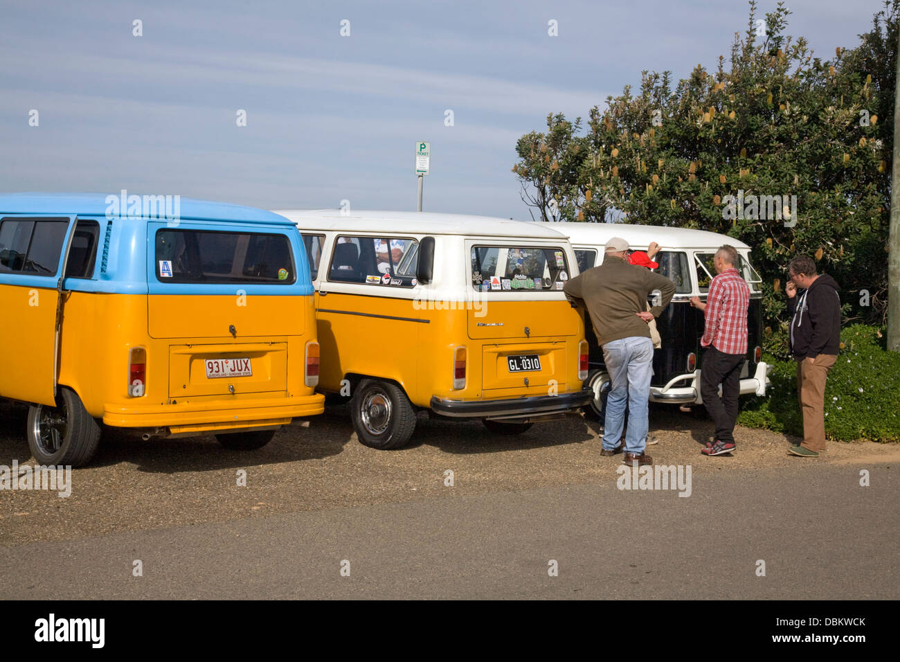 Camper van rear view hi-res stock photography and images - Alamy
