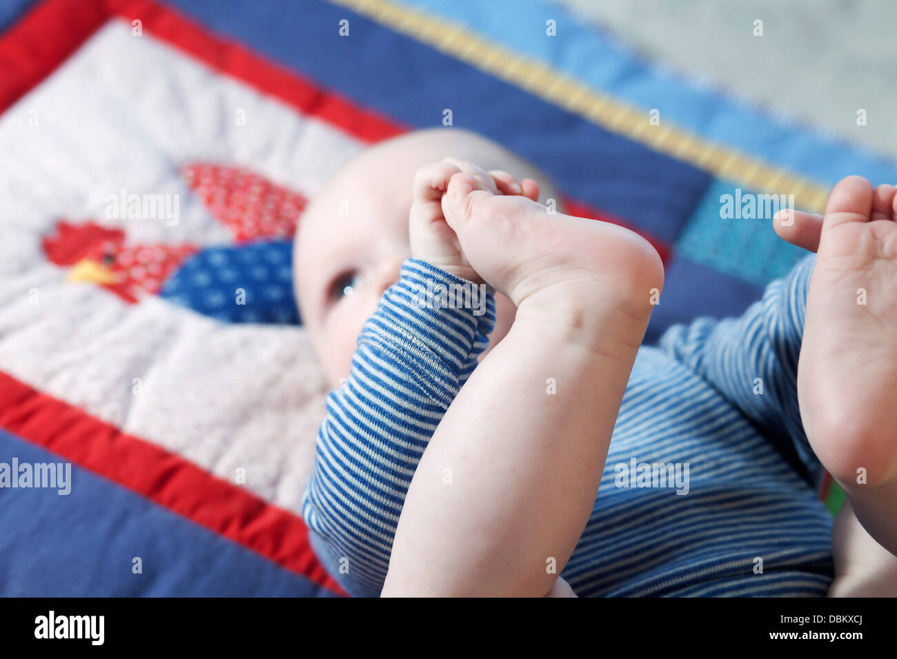 Lying on back feet up hi-res stock photography and images - Alamy