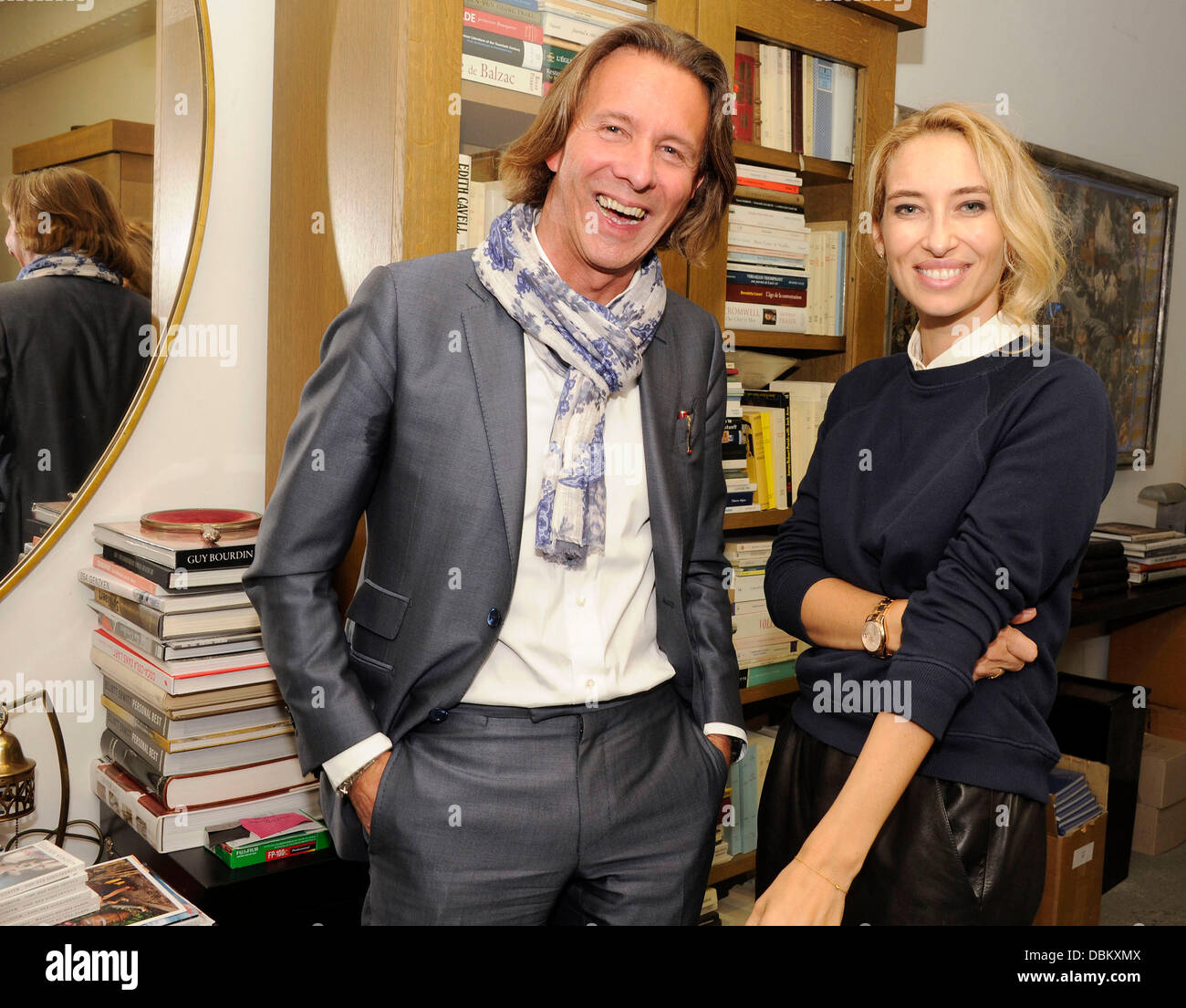 Alain Crevet and Alexandra Golovanoff Karl Lagerfeld launches a pen he ...