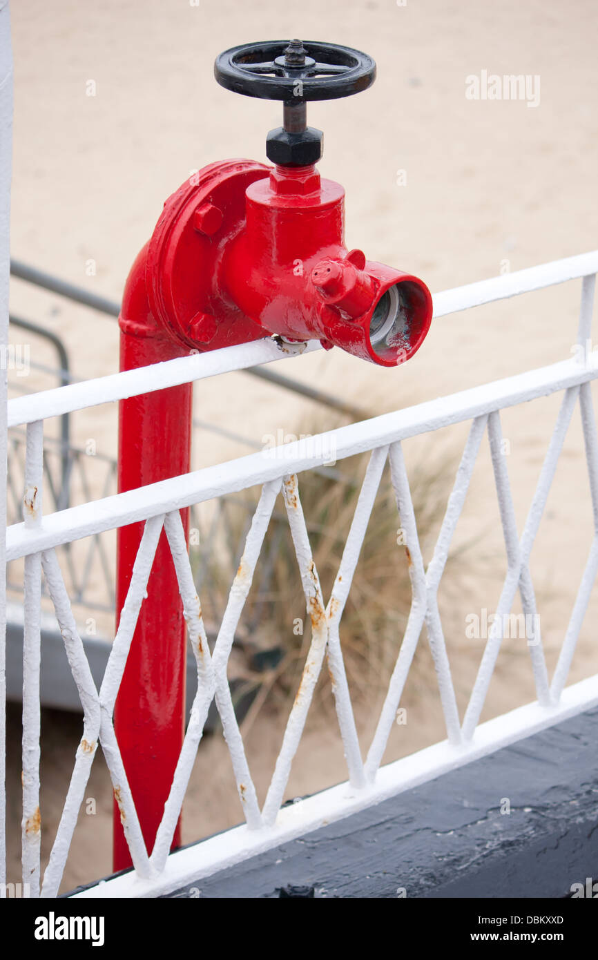A red stop tap, taken in Great Yarmouth by the beach Stock Photo - Alamy