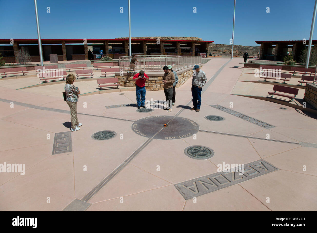 Four corners monument on navajo hi-res stock photography and images - Alamy