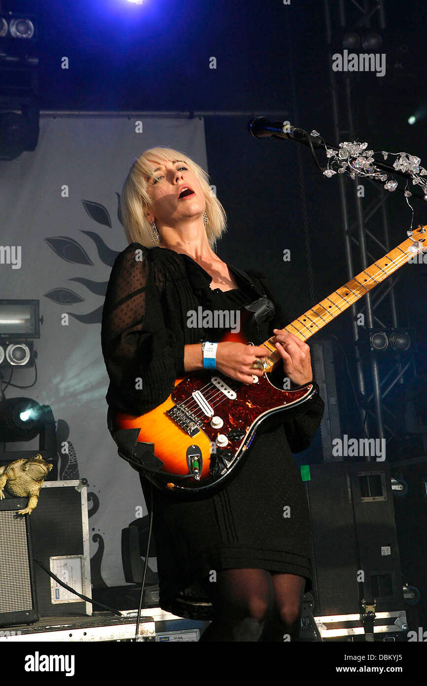 Ritzy Bryan of The Joy Formidable, at the Lounge On The Farm Festival ...