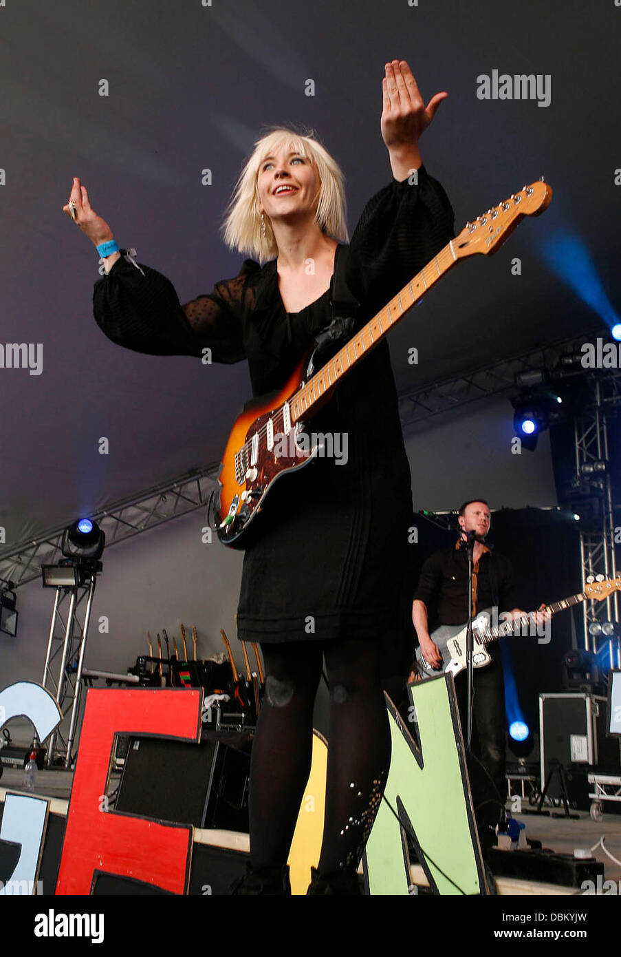 Ritzy Bryan of The Joy Formidable, at the Lounge On The Farm Festival ...
