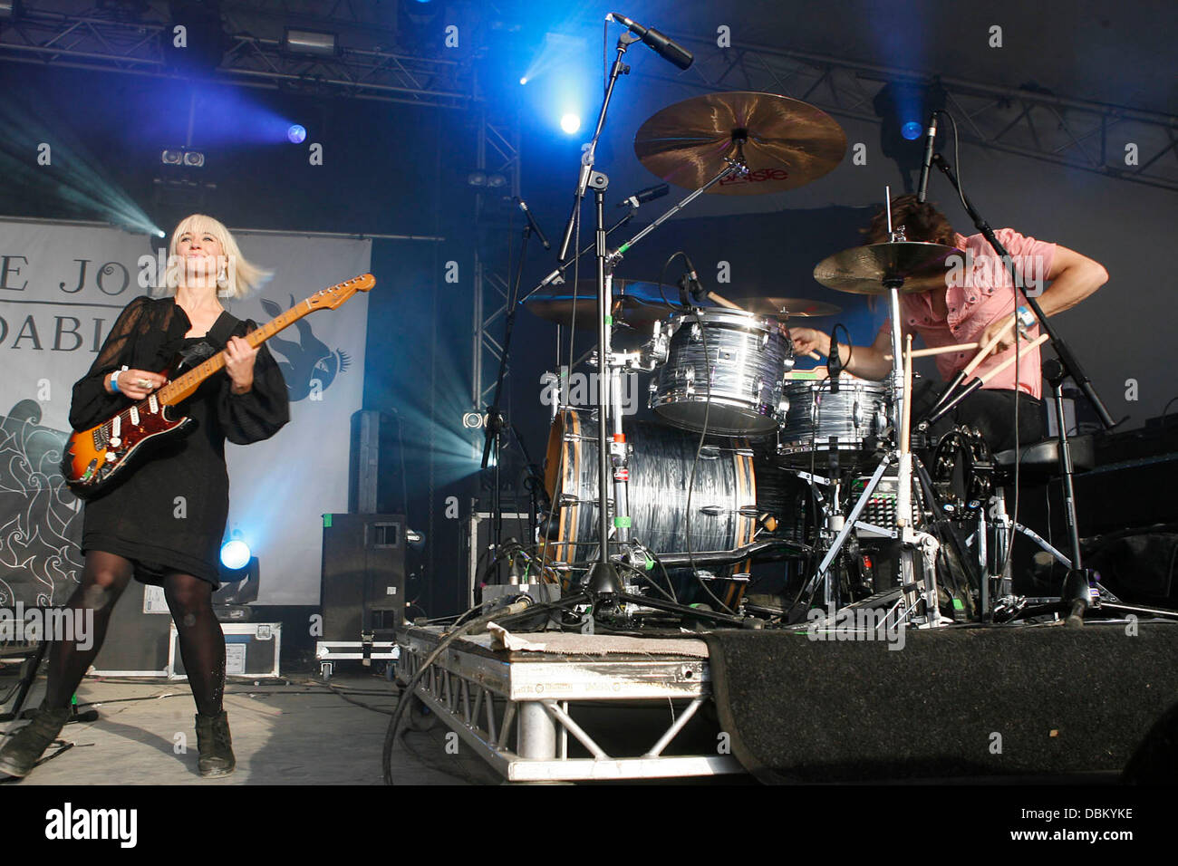The Joy Formidable, at the Lounge On The Farm Festival held on Merton ...