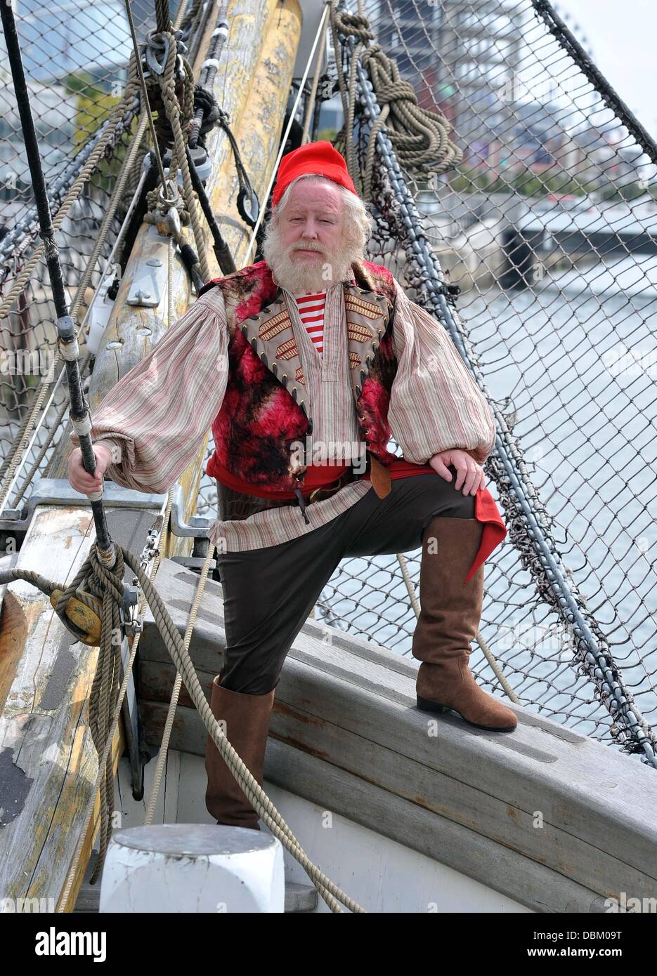 Les Dennis as Pirate Smee The cast of 'Peter Pan the Musical' Photocall ...