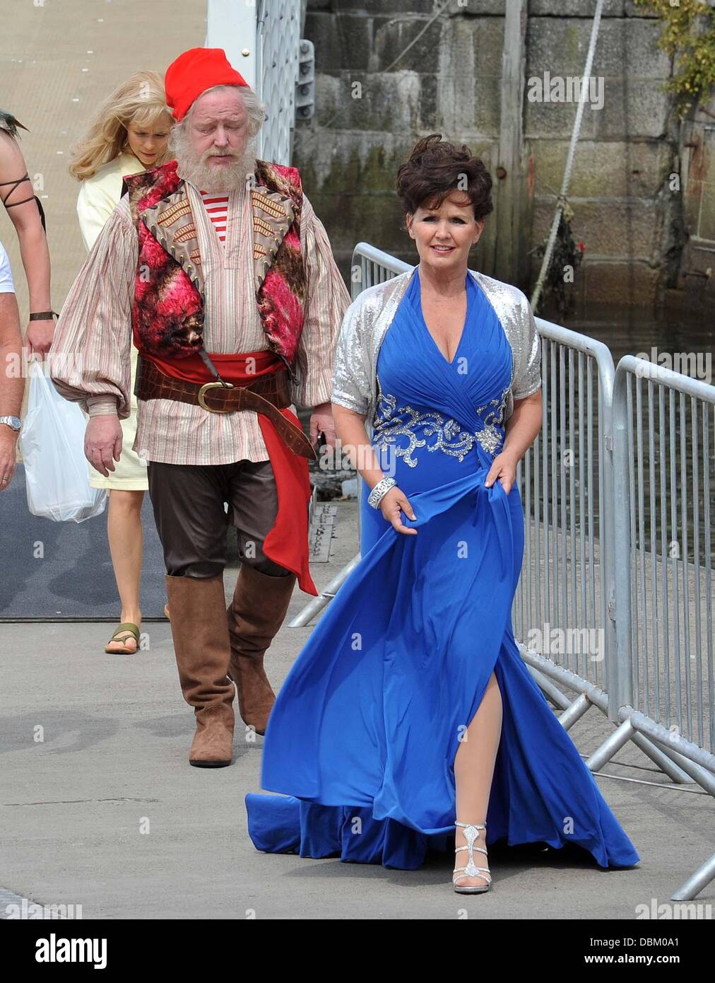 Les Dennis as Pirate Smee and Maureen Nolan as Mrs Darling The cast of ...