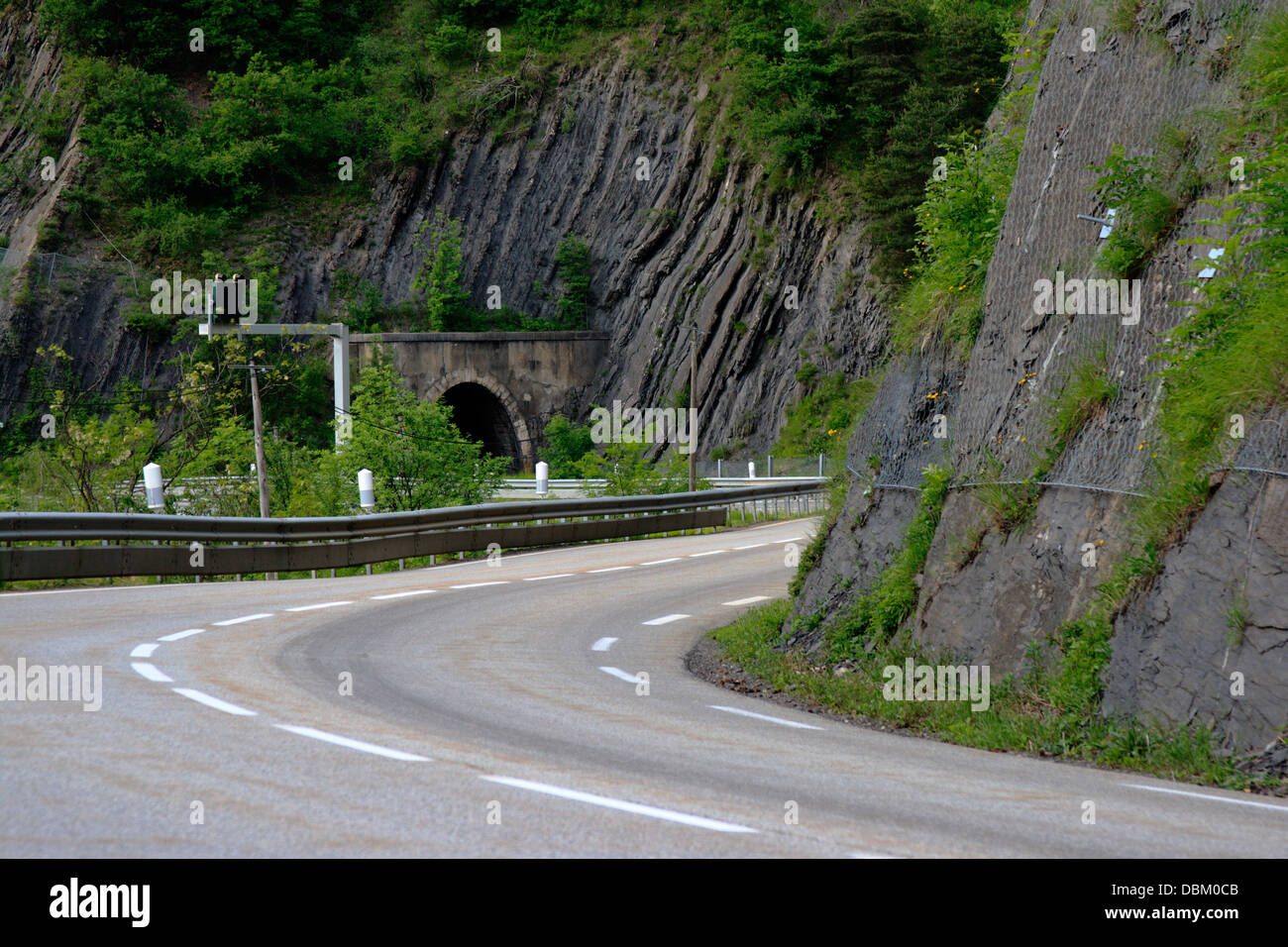 Hill rock protection roadside hi-res stock photography and images - Alamy