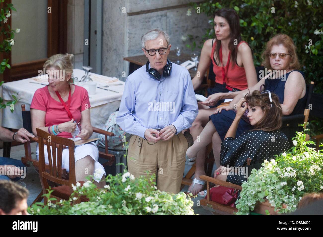 Penelope Cruz and Woody Allen on the set of their new film 'Bop ...