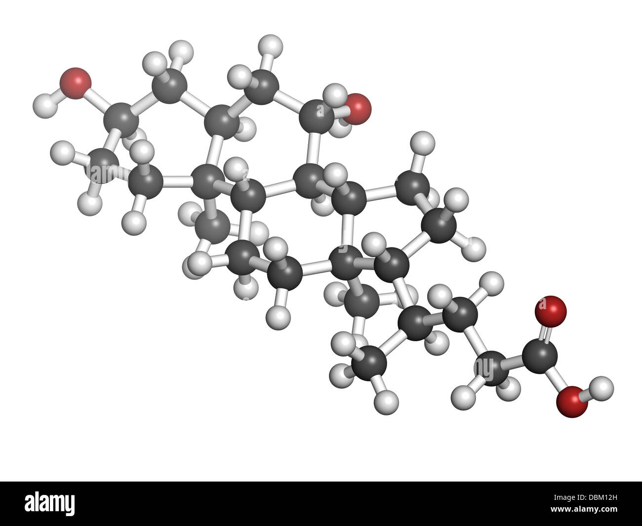 Ursodiol (ursodeoxycholic acid, UDCA) gallstone treatment drug ...