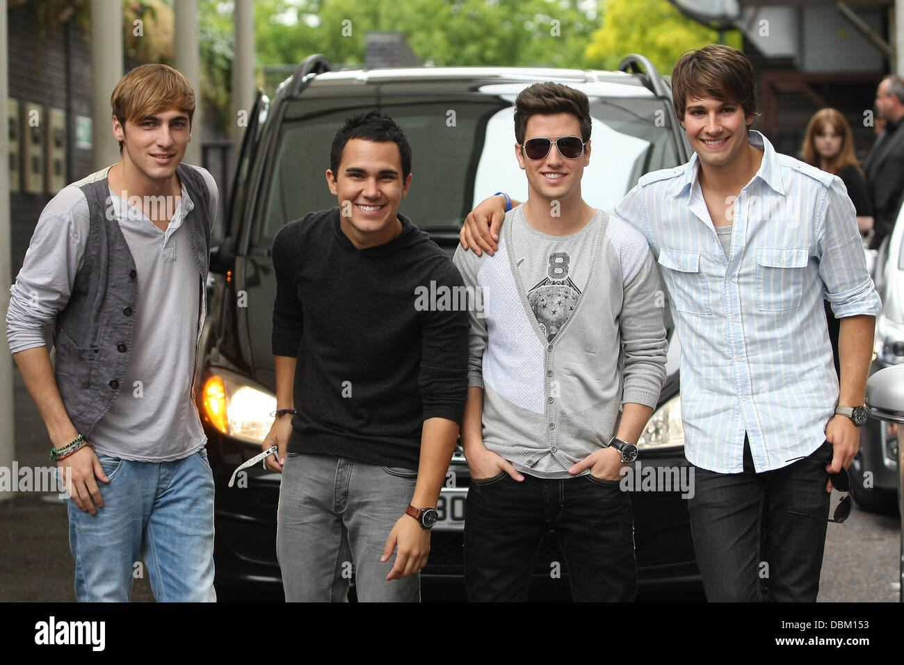 Big Time Rush at the ITV studios London, England - 13.07.11 Stock Photo ...
