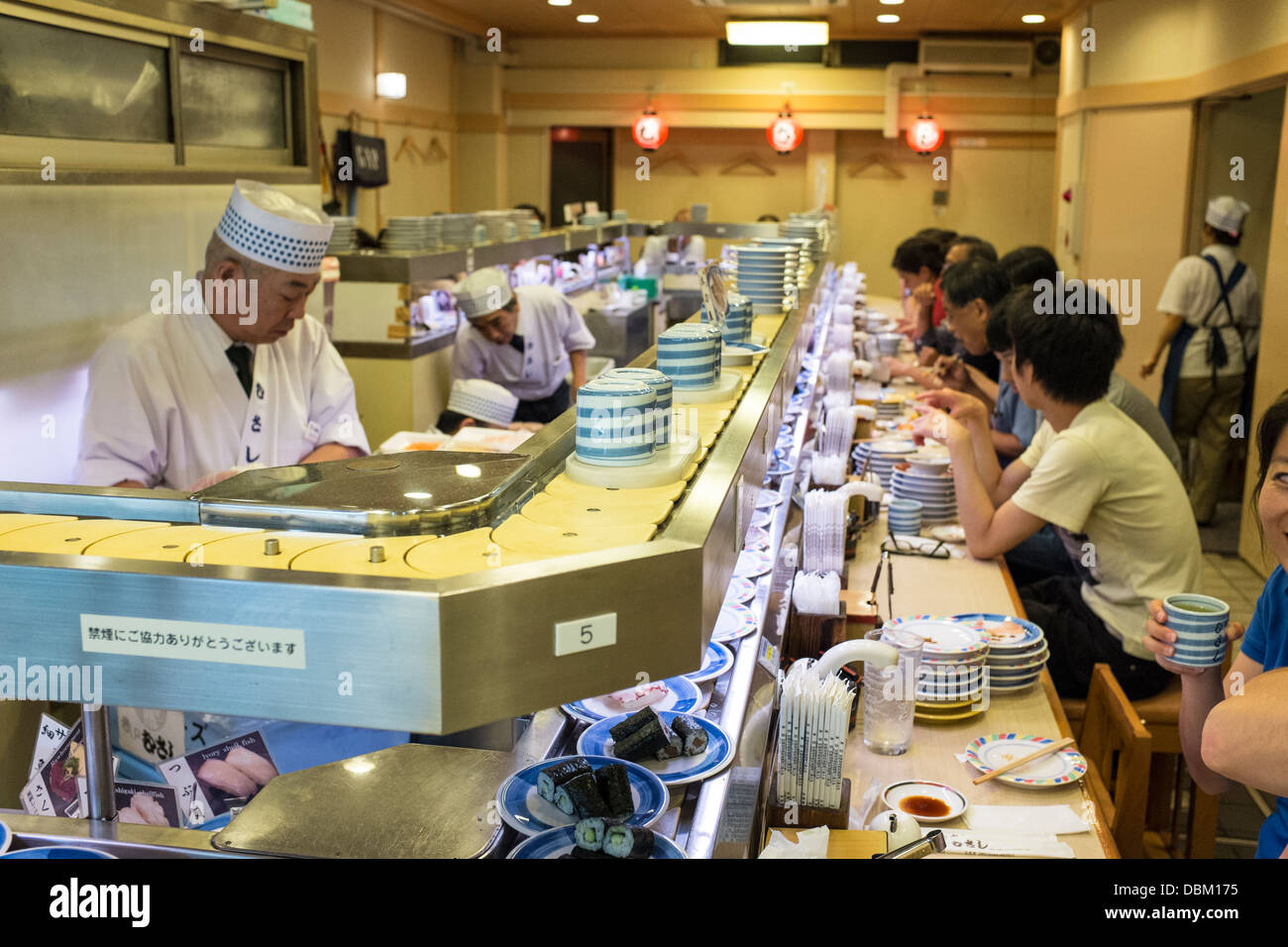 Sushi restaurant Kyoto Japan Stock Photo - Alamy