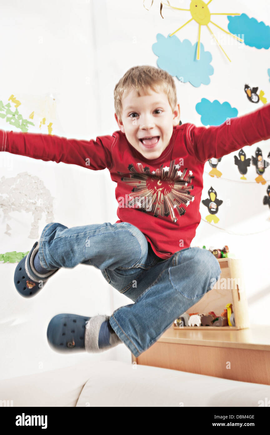 Preschool jump hi-res stock photography and images - Alamy