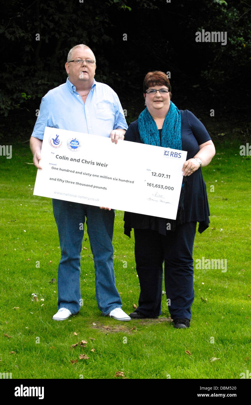 The £161million EuroMillions jackpot winners Colin Weir and wife ...